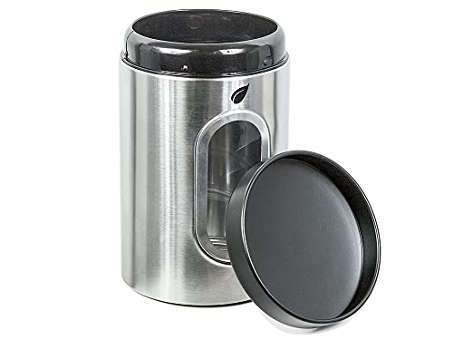 Self-Care Stainless Kitchen Canisters - Modern Kitchen Decoration of Canister Set with Multiple Preservation Purposes by Tight Sealed Lids, Good for Wedding Gifts Kitchen Canisters Set of 3(SC-001)