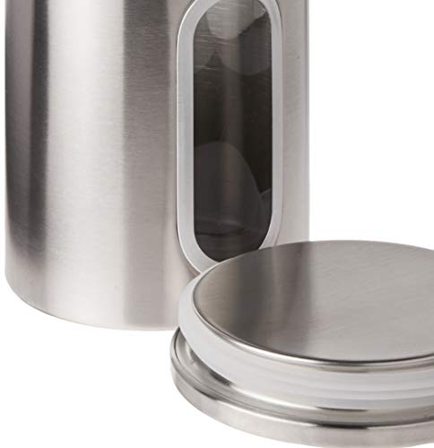 Fox Run 6103 Canister Set, Stainless Steel, 3-Piece Metallic, 5.75 x 6 x 8.5 inches