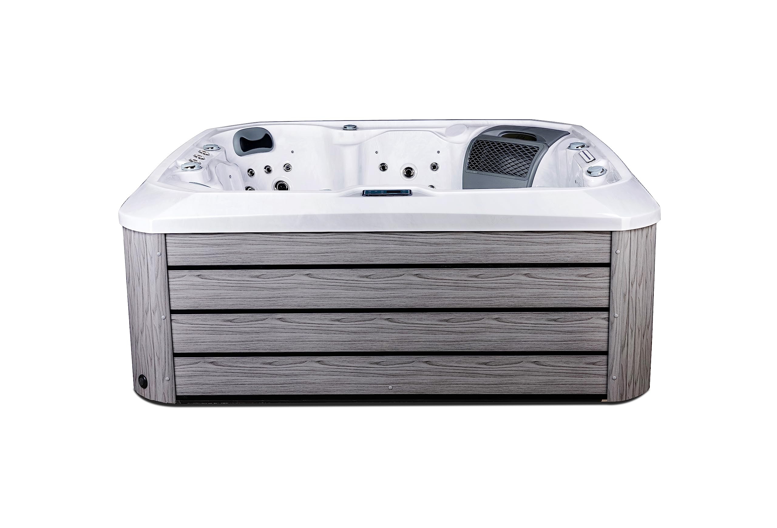 Comfort Hot Tubs - Hot Tub Spa - Seats 5-6 People - 51 Jets – Roll Cover, Water Fountains, Ozonator, LED Lights, Headrests, and More