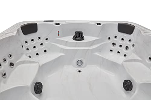 Luxury Spas Versalles 7 Person Hot Tub in Cloud Gray with Bluetooth