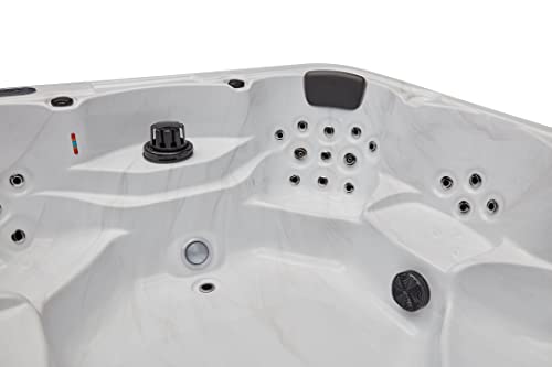 Luxury Spas Versalles 7 Person Hot Tub in Cloud Gray with Bluetooth