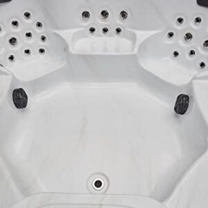 Luxury Spas Versalles 7 Person Hot Tub in Cloud Gray with Bluetooth