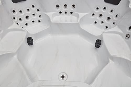 Luxury Spas Versalles 7 Person Hot Tub in Cloud Gray with Bluetooth