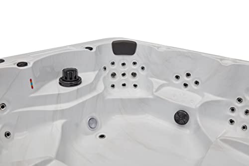 Luxury Spas Versalles 7 Person Hot Tub in Cloud Gray with Bluetooth