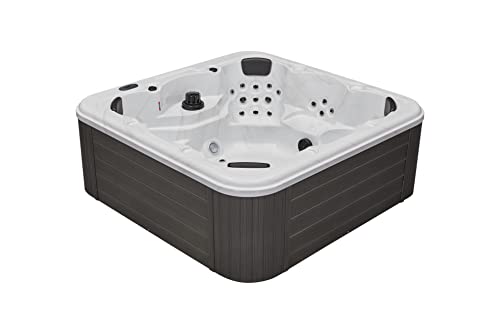 Luxury Spas Versalles 7 Person Hot Tub in Cloud Gray with Bluetooth