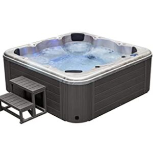 Luxury Spas Versalles 7 Person Hot Tub in Cloud Gray with Bluetooth