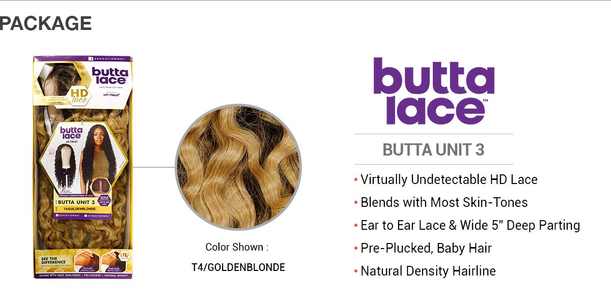 Sensationnel Butta lace wig unit 3 (1B)