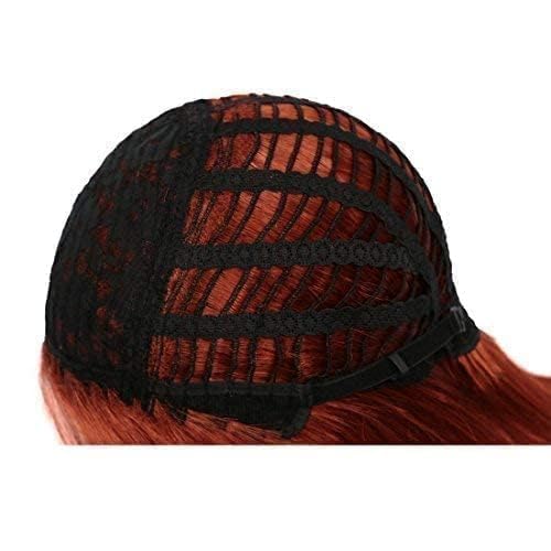 BESTUNG Short Red Wigs Copper Red Wig for White Women Medium Lenth Red Bob Wigs Side Part Synthetic Hair Costume Wigs for Cosplay Daily Party Halloween