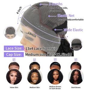 CIUSUM Body Wave Lace Front Wigs Human Hair Pre Plucked 13x4 Frontal Wigs Human Hair Wigs for Women 180% Density Transparent HD Lace Front Wigs Human Hair Pre Plucked with Baby Hair 20 Inch