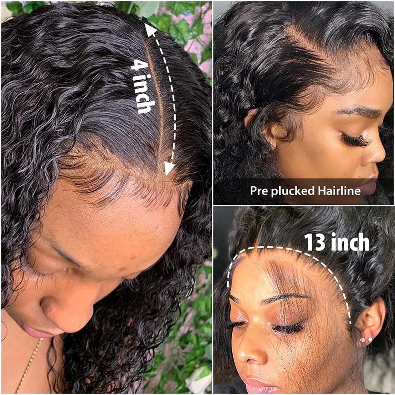 Sandistore Lace Front Wigs Human Hair Grade for Black Women Glueless Brazilian Wigs with Baby Hair Natural Looking