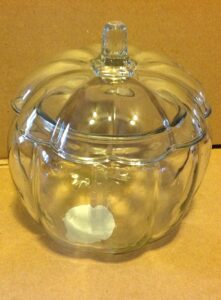 anchor hocking glass 2 liter pumpkin candy jar