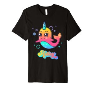 adley merch narwhal design premium t-shirt