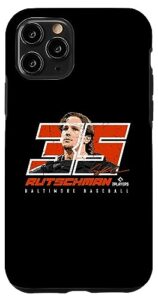 iphone 11 pro silhouette adley rutschman baltimore mlbpa case