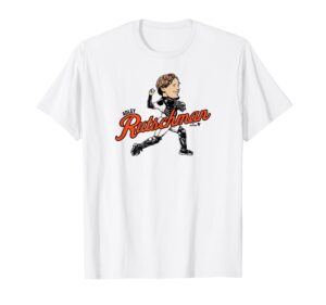 adley rutschman: caricature - baltimore baseball t-shirt