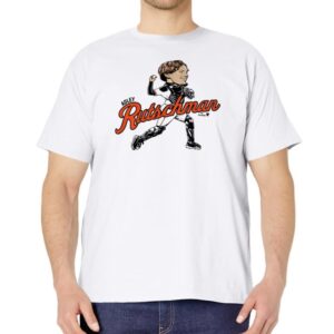 Adley Rutschman: Caricature - Baltimore Baseball T-Shirt