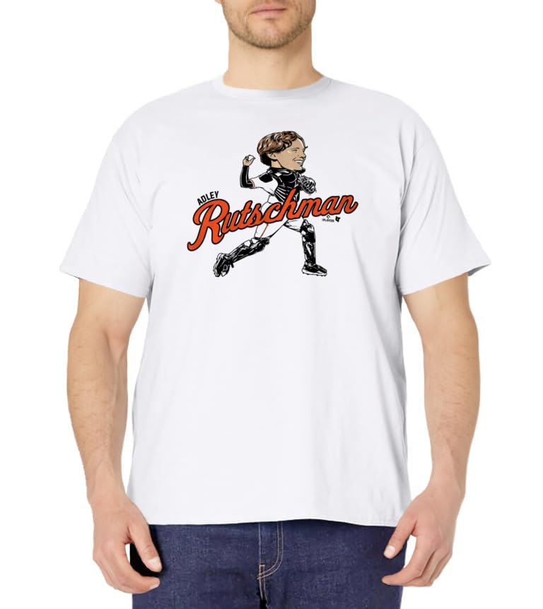 Adley Rutschman: Caricature - Baltimore Baseball T-Shirt