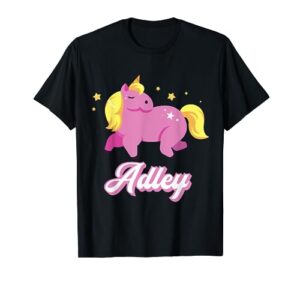 adley merch unicorn design t-shirt