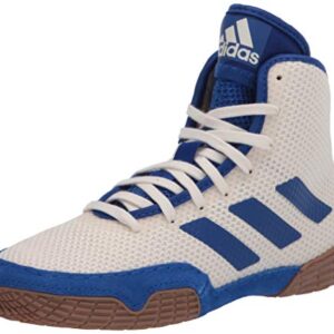 adidas Boy's Tech Fall 2.0 Wrestling Shoe, White/Royal Blue/Gum, 1.5 Little Kid