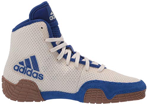 adidas Boy's Tech Fall 2.0 Wrestling Shoe, White/Royal Blue/Gum, 1.5 Little Kid