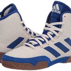 adidas Boy's Tech Fall 2.0 Wrestling Shoe, White/Royal Blue/Gum, 1.5 Little Kid