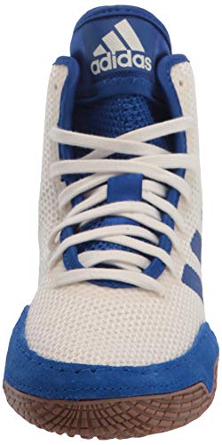 adidas Boy's Tech Fall 2.0 Wrestling Shoe, White/Royal Blue/Gum, 1.5 Little Kid