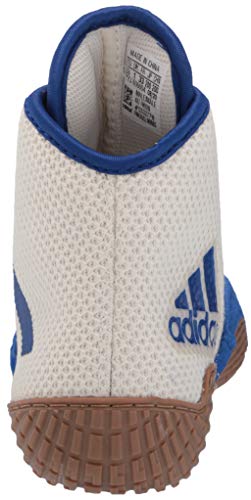 adidas Boy's Tech Fall 2.0 Wrestling Shoe, White/Royal Blue/Gum, 1.5 Little Kid