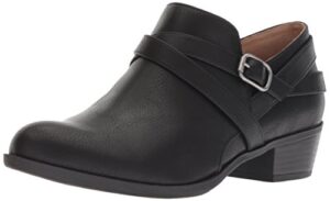 lifestride women's adley boot, black, 8.5 w us