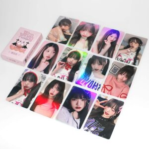 pyajuu jangwonyoung laser photo cards 50pcs ive jang wonyoung laser photocard kpop ive wonyoung lomo cards wonyoung post cards gift for fans