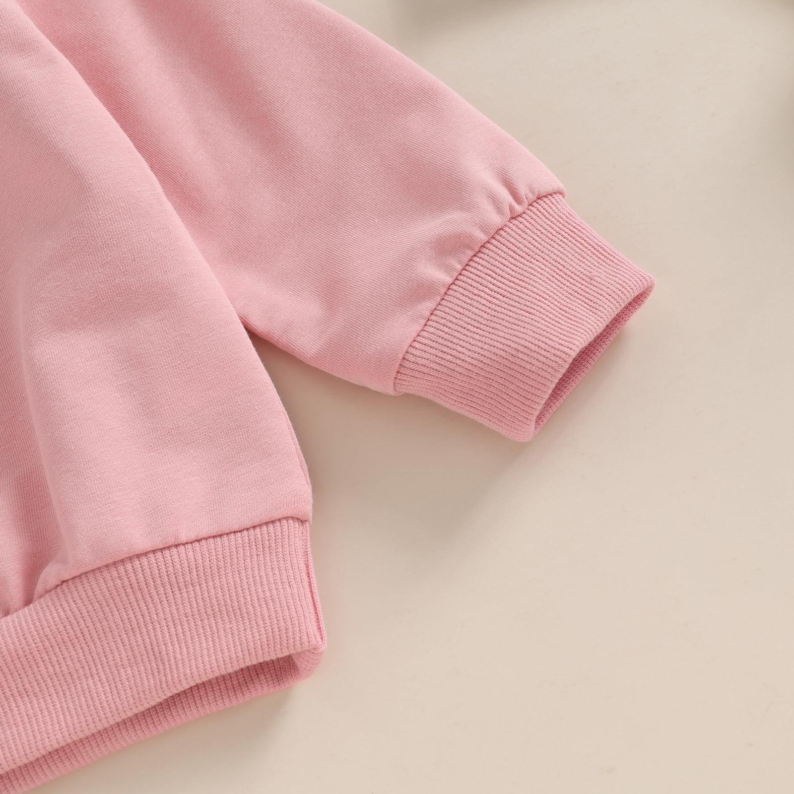 Toddler Baby Girl Clothes Long Sleeve Letter Print Sweatshirt and Stretch Jogger Pants Newborn Fall Winter Outfit (Daddys Little Girl Pink, 4-5 Years)