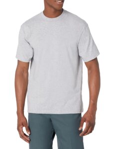 pro club men's heavyweight cotton short sleeve crew neck t-shirt, heather gray, 4xl-tall