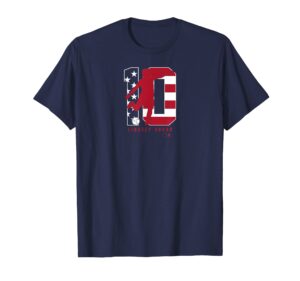 lindsey horan 10: uswnt players association - usa soccer t-shirt