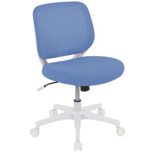 realspace® adley mesh/fabric low-back task chair, blue/white