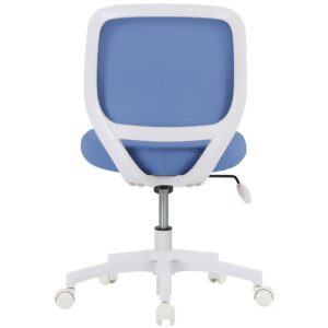 Realspace® Adley Mesh/Fabric Low-Back Task Chair, Blue/White