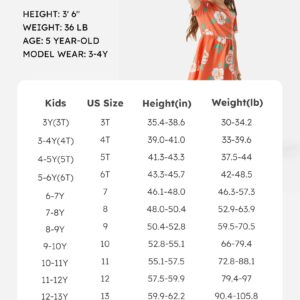 PATPAT Toddler Girl Floral Skater Multipack Dresses 3-Pack Polka Dots Short Sleeve Priness A-line Dress 5-6 Years