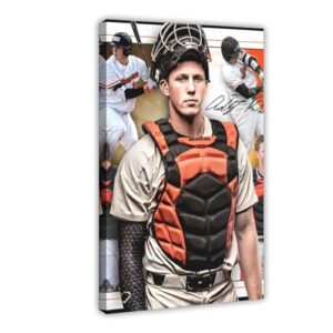 adley rutschman baseball playe54 canvas poster bedroom decor sports landscape office room decor gift frame:24x36inch(60x90cm)