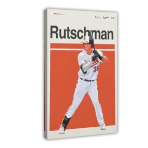 adley rutschman baseball playe58 canvas poster bedroom decor sports landscape office room decor gift frame:12x18inch(30x45cm)