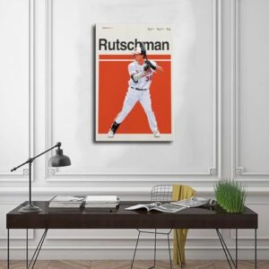 Adley Rutschman Baseball Playe58 Canvas Poster Bedroom Decor Sports Landscape Office Room Decor Gift Frame:12x18inch(30x45cm)