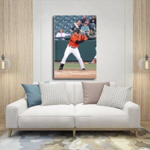 SELcoa Adley Rutschman Baseball Playe74 Canvas Poster Wall Art Decor Print Picture Paintings for Living Room Bedroom Decoration Unframe:12x18inch(30x45cm)