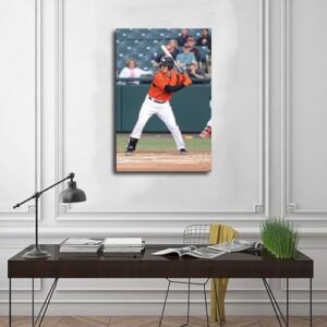 SELcoa Adley Rutschman Baseball Playe74 Canvas Poster Wall Art Decor Print Picture Paintings for Living Room Bedroom Decoration Unframe:12x18inch(30x45cm)