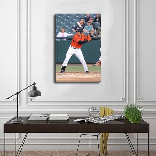 SELcoa Adley Rutschman Baseball Playe74 Canvas Poster Wall Art Decor Print Picture Paintings for Living Room Bedroom Decoration Unframe:12x18inch(30x45cm)