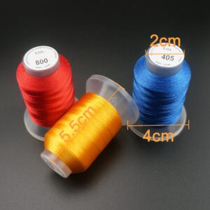 New brothreads 40 Colors 100% Polyester Machine Embroidery Thread 550yd with Thread Nets - Compatible for Home-Based Embroidery Sewing Machine