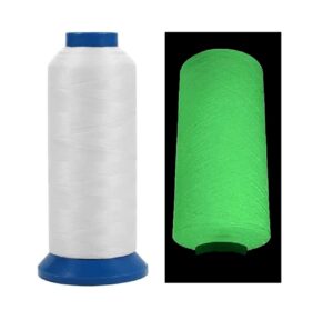 tcj-chen 3000yards / 2700m glow in the dark embroidery thread (white)