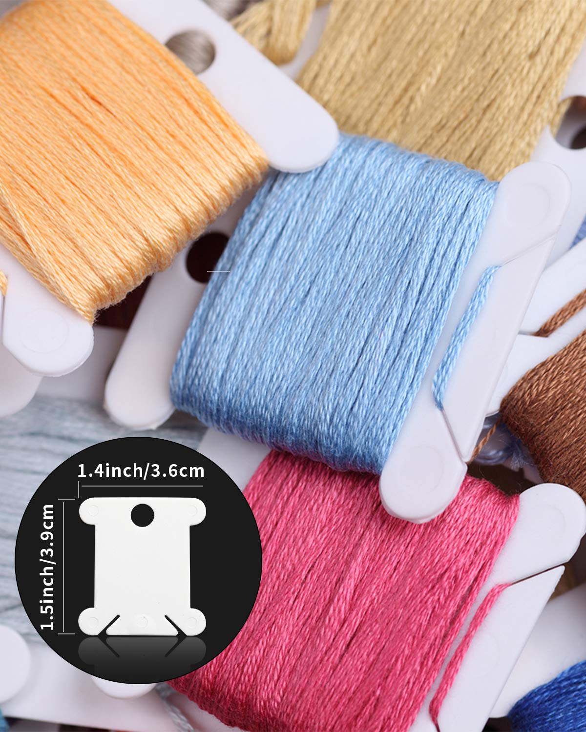 Caydo 447 Color Embroidery Floss, Cross Stitch Threads with 20 Pieces Floss Bobbins for Friendship Bracelets Arts DIY Crafts