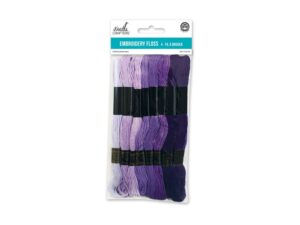 needlecrafters cotton embroidery floss, 8m, purples