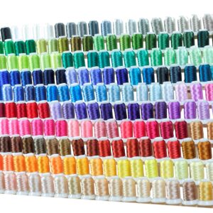 260 Spools Polyester Machine Embroidery Thread Set 40wt compatible with Brother Babylock Janome Singer Pfaff Husqvarna Bernina Machines