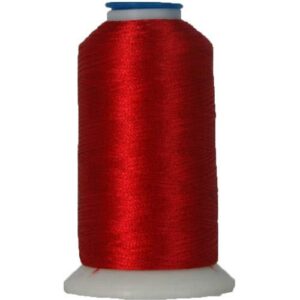 threadart rayon machine embroidery thread - no. 148 - christmas red - 1000m - strong & luxurious