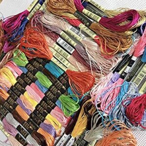 LMD Oneroom 100 Pieces Silk Embroidery/Silk Cross Stitch Thread/Common Color Silk Thread/s Hand Embroidery Embroider