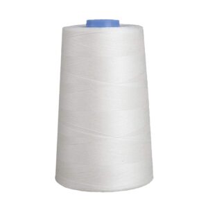 connecting threads 100% cotton essential thread 5000 yard cone (ivory)