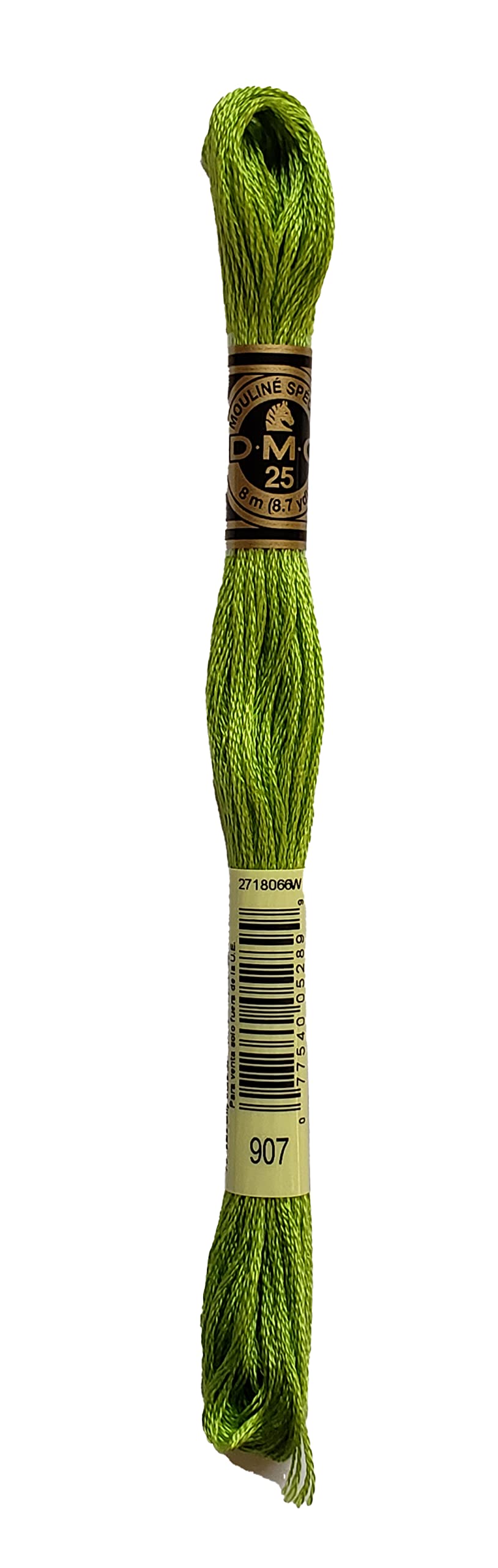 DMC 6-Strand Embroidery Cotton Bundle - Parrot Green Color Family -4 Skeins of Thread - 8.7yd Skeins