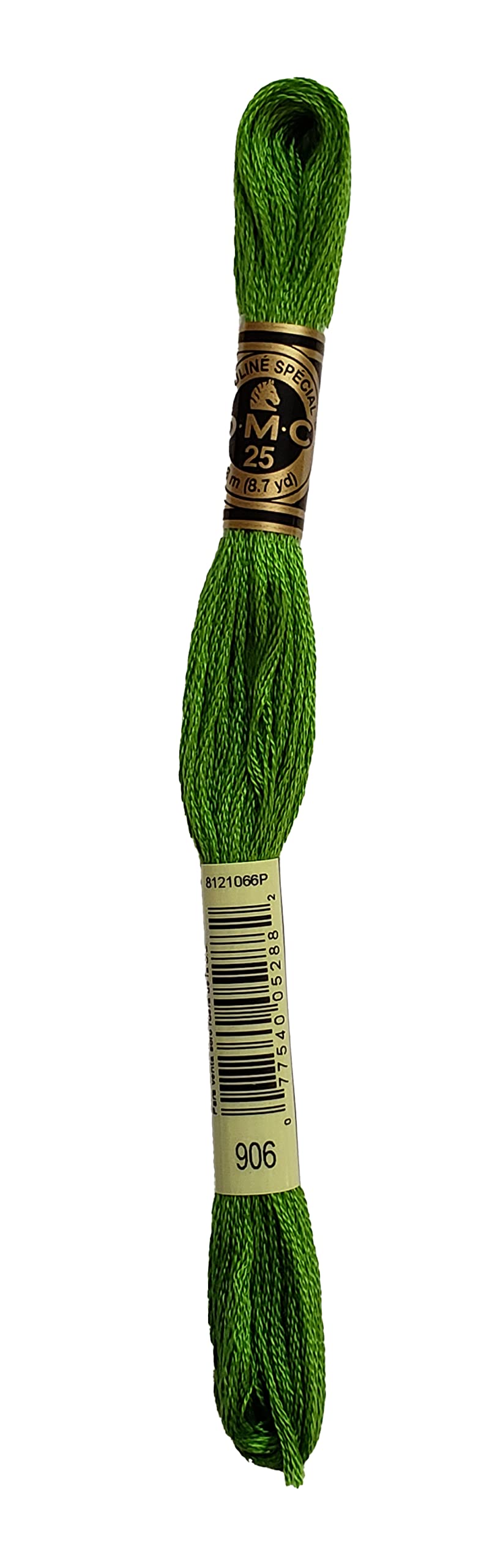 DMC 6-Strand Embroidery Cotton Bundle - Parrot Green Color Family -4 Skeins of Thread - 8.7yd Skeins